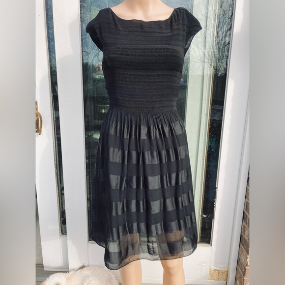 Studio M | Dresses | Studio M Fit Flare Black Overlay Goth Dress | Poshmark